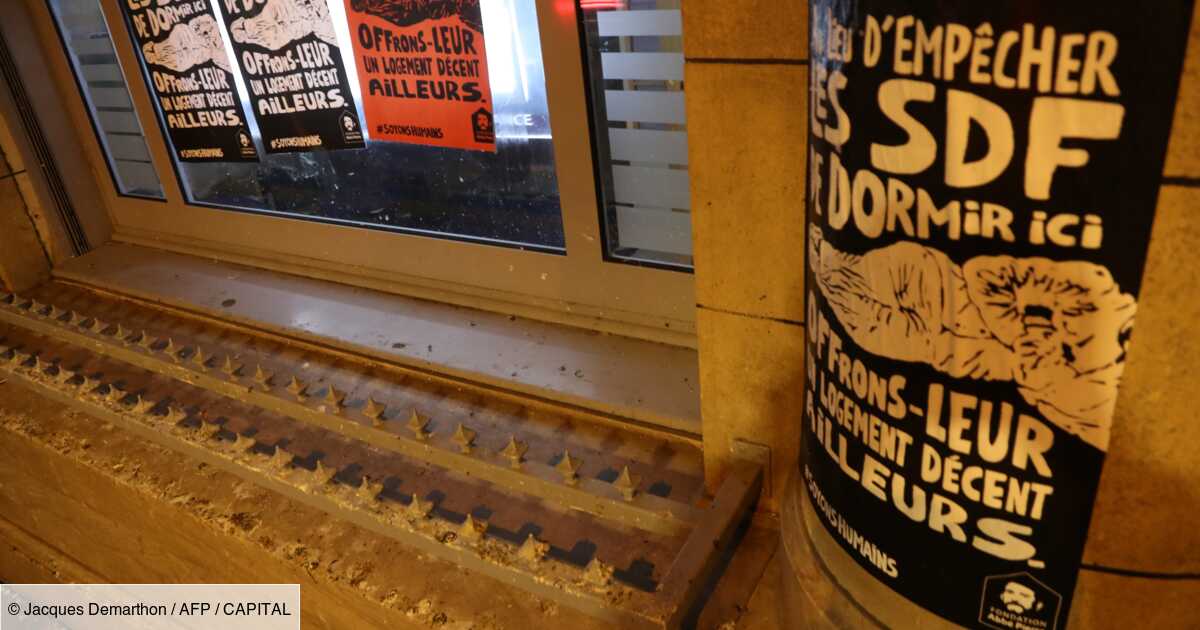 Pics d'or : les pires dispositifs anti-SDF récompensés Pics d'or : les pires dispositifs anti-SDF récompensés