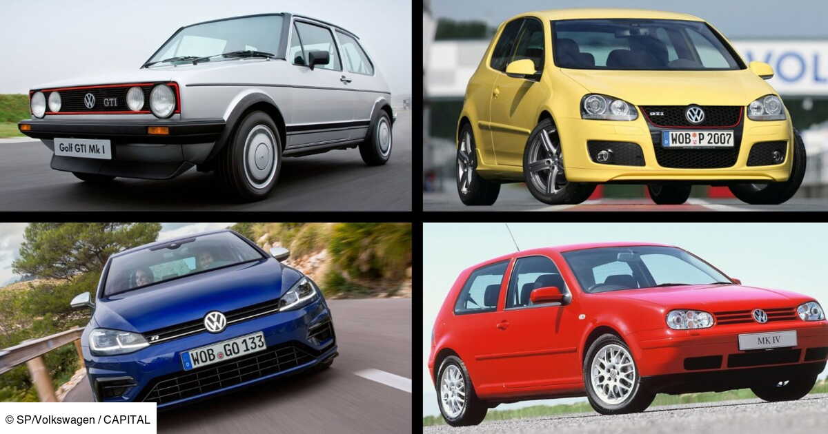 Volkswagen Golf : 45 ans de carrière et d'innovations en images