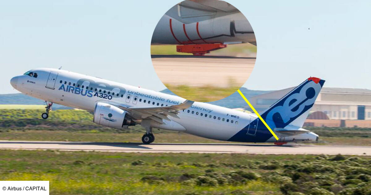 A quoi sert cette pièce métallique sous la queue de l’avion ? - Capital.fr